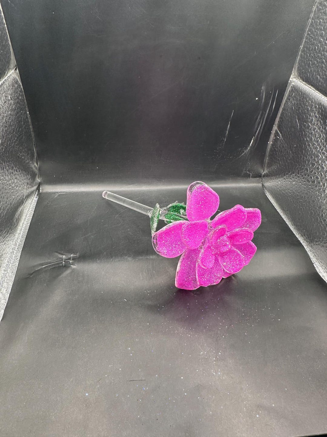 Handmade Blown Glass Rose - Pink Glass Rose - Etsy