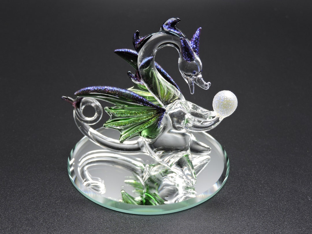 Hand Made Glass Dragon - Dragon Gaze - Etsy