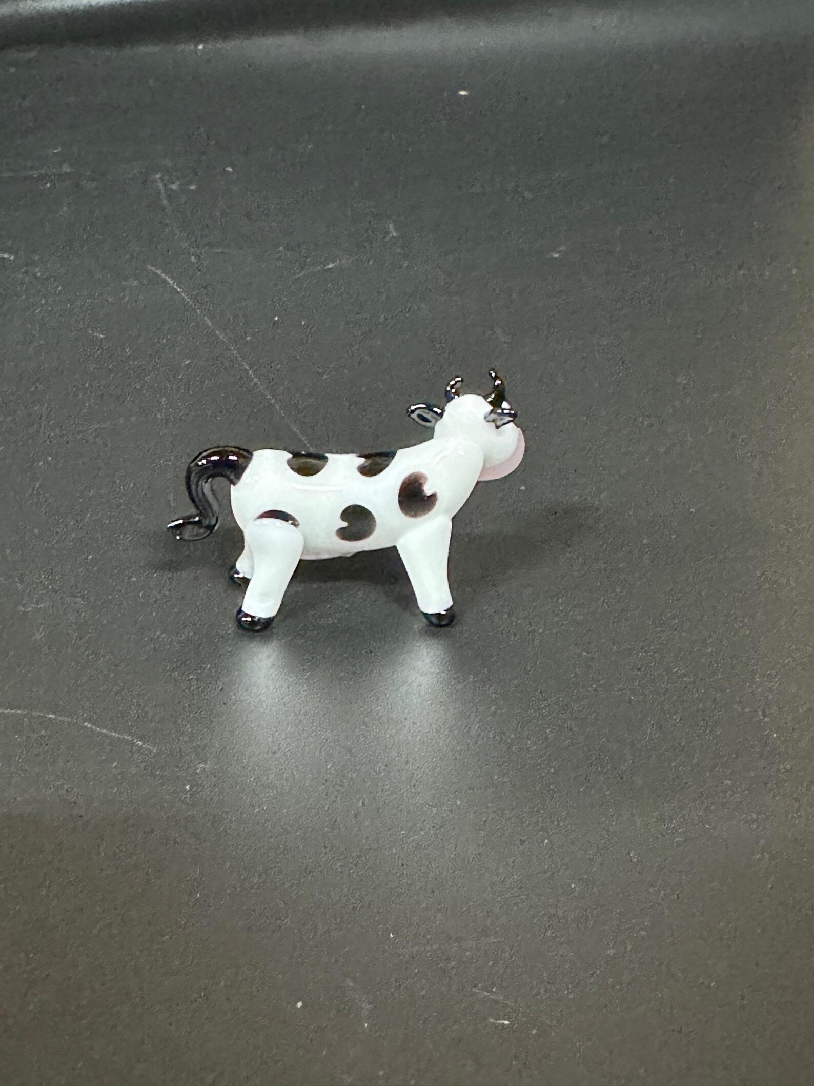 Handmade Blown Glass Mini Moo Cow - Etsy