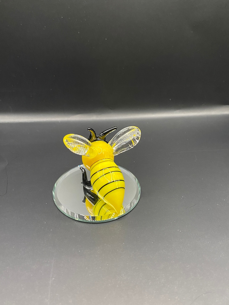 Handmade Blown Glass Mini Bumble Bee - Etsy