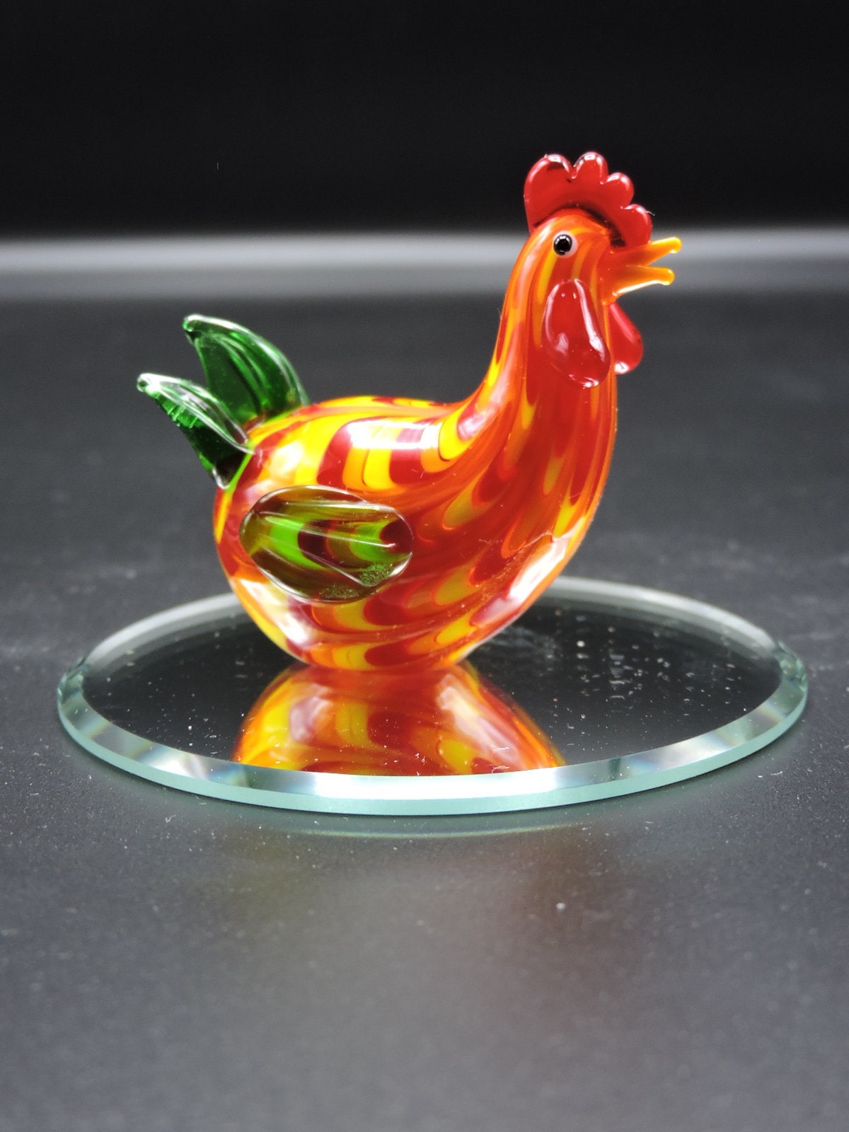 Hand Made Blown Glass Chicken/Hen Chicken Little | Etsy