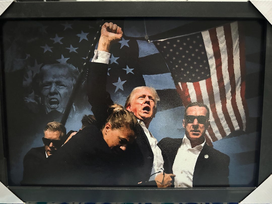 President Donald J. Trump Fight Back - Framed Print - Etsy