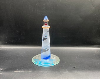 Crystal Glass Lighthouse - Etsy
