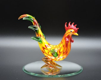 Rooster Glass - Etsy