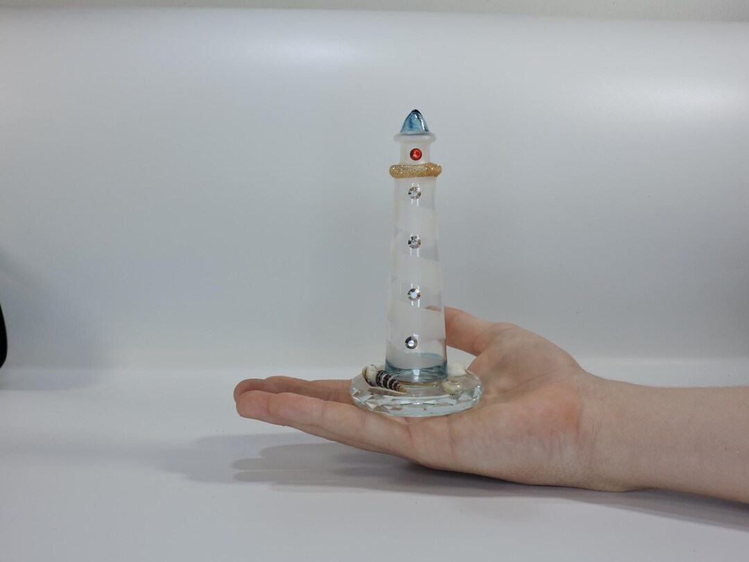 Handmade Blown Glass Lighthouse - Beacon of Light - Etsy