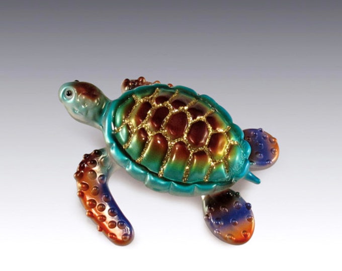 Sea Turtle Glass Figurine Hand Made Glass | Etsy