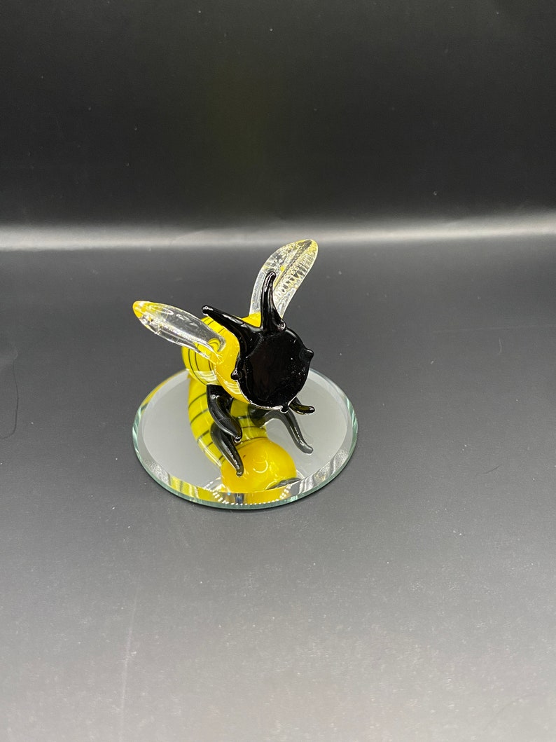 Handmade Blown Glass Mini Bumble Bee - Etsy