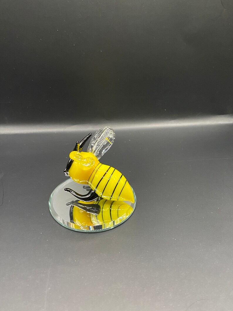 Handmade Blown Glass Mini Bumble Bee - Etsy