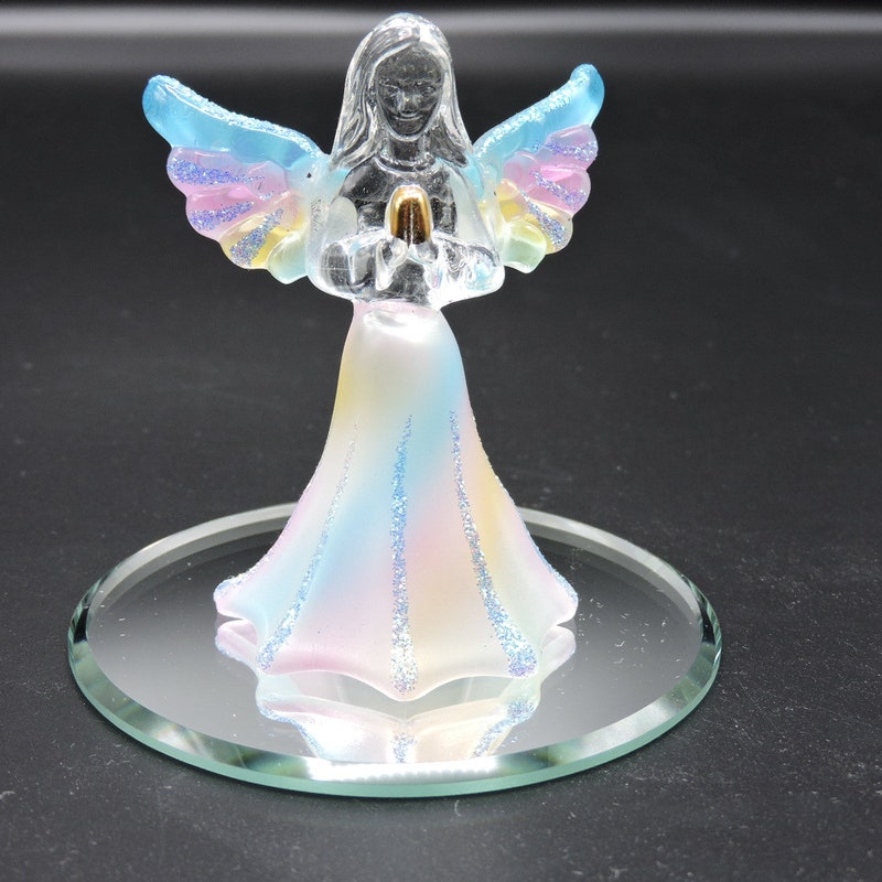 Glass Angel Figurine - Etsy