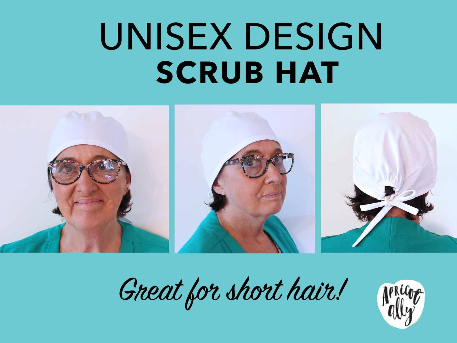 Woman's Unisex Scrub Hat Pattern Easy Sewing Pattern | Etsy
