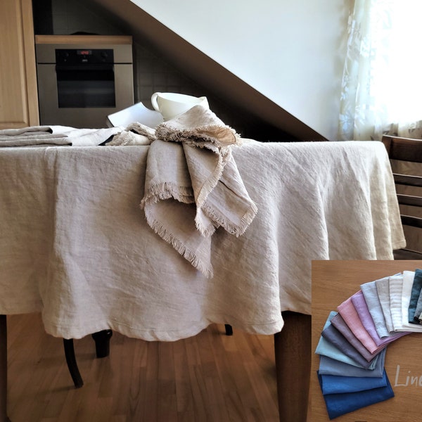 Large Linen Tablecloth - Etsy