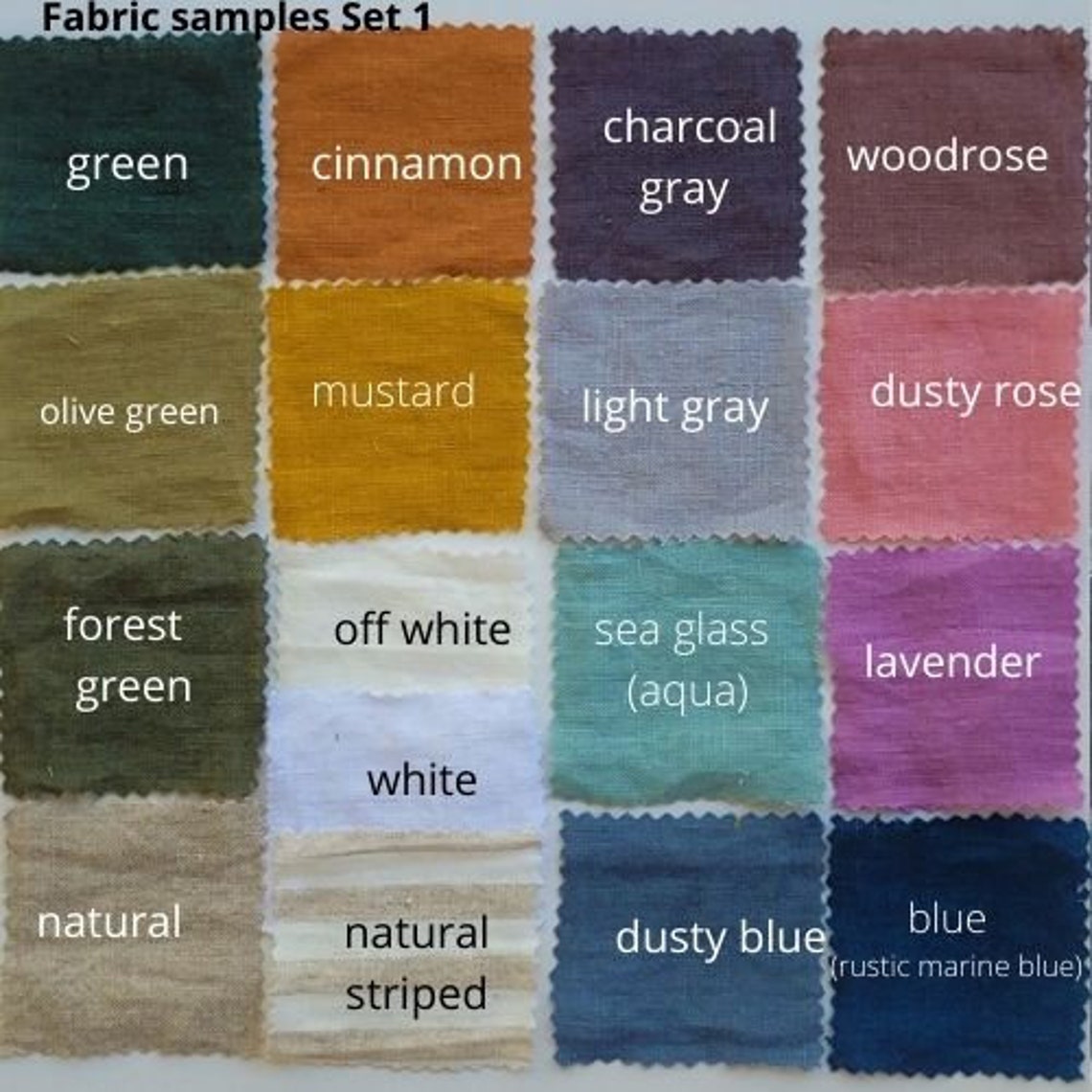 Linen Fabric Samples. Linen Fabric Swatches. Samples of Wide - Etsy