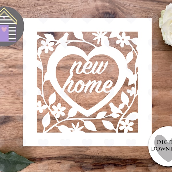 New Home Card Svg - Etsy UK