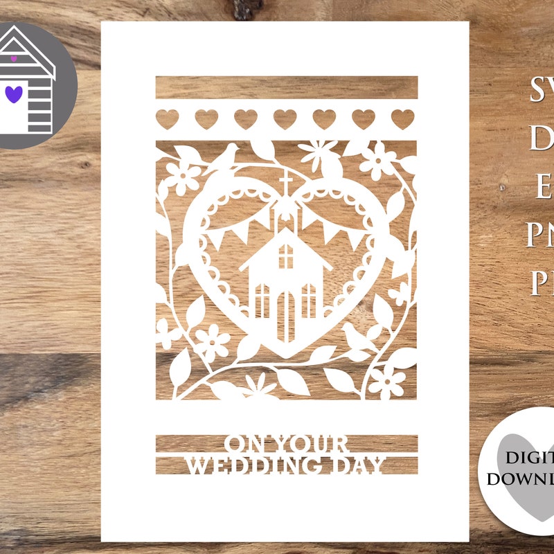 Wedding Papercut - Etsy UK