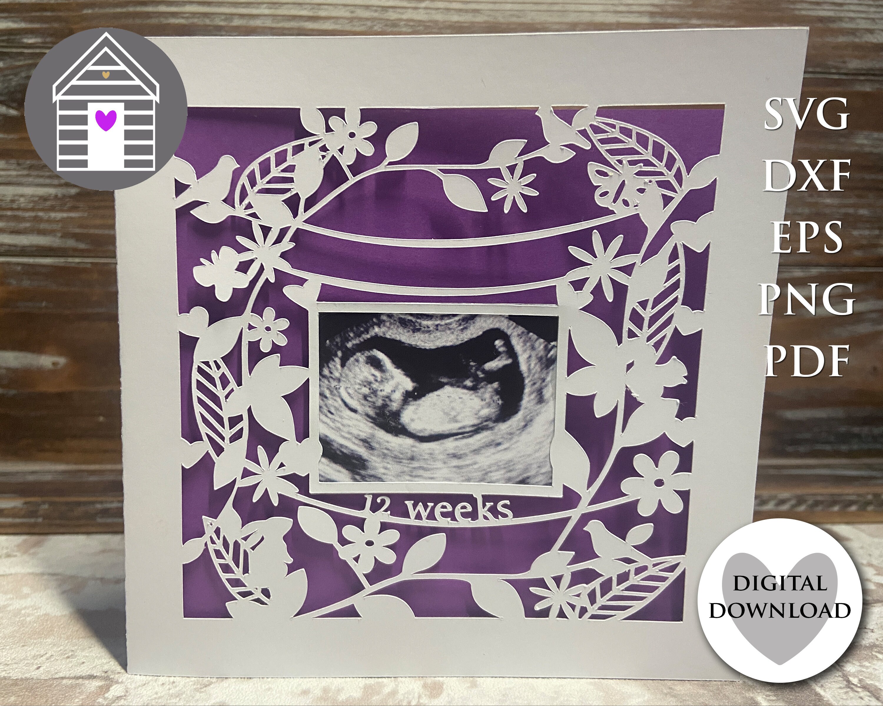 SVG Baby Scan Card Digital Cut File EPS png-dxf File - Etsy