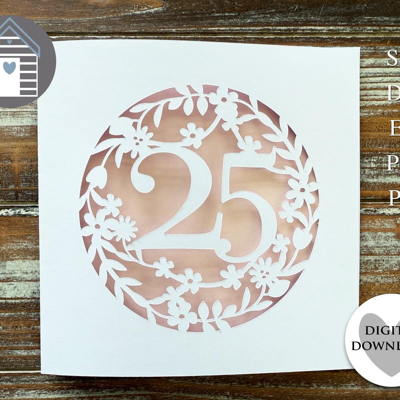 25th Anniversary Svg - Etsy
