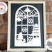 SVG Christmas Window Scene Cut File -EPS -PNG -dxf - Pdf File - Digital ...