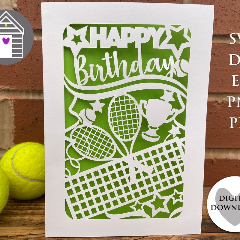 Tennis Card - Etsy