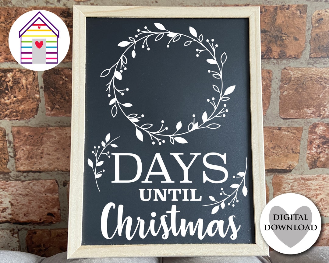 Christmas Countdown SVG Cut File: Cricut Design (digital Download) - Etsy