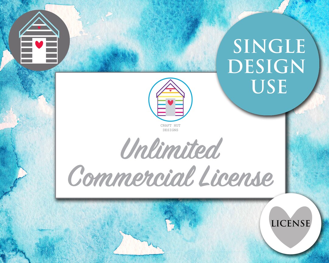 Unlimited Commercial License for Any Single Digital Download Design Use ...