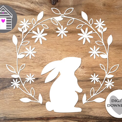 Rabbit SVG File Bunny SVG File Spring SVG Easter Svg - Etsy