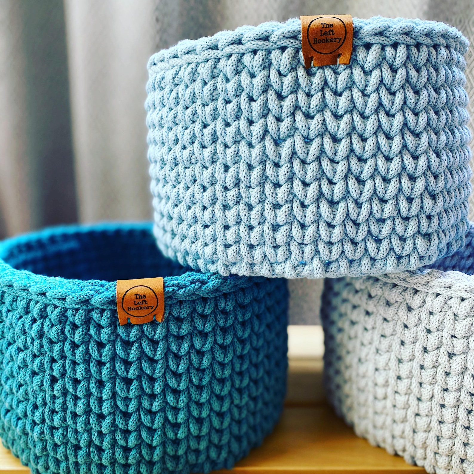 Crochet Basket Pattern Knitted Look Knitted Look Basket | Etsy