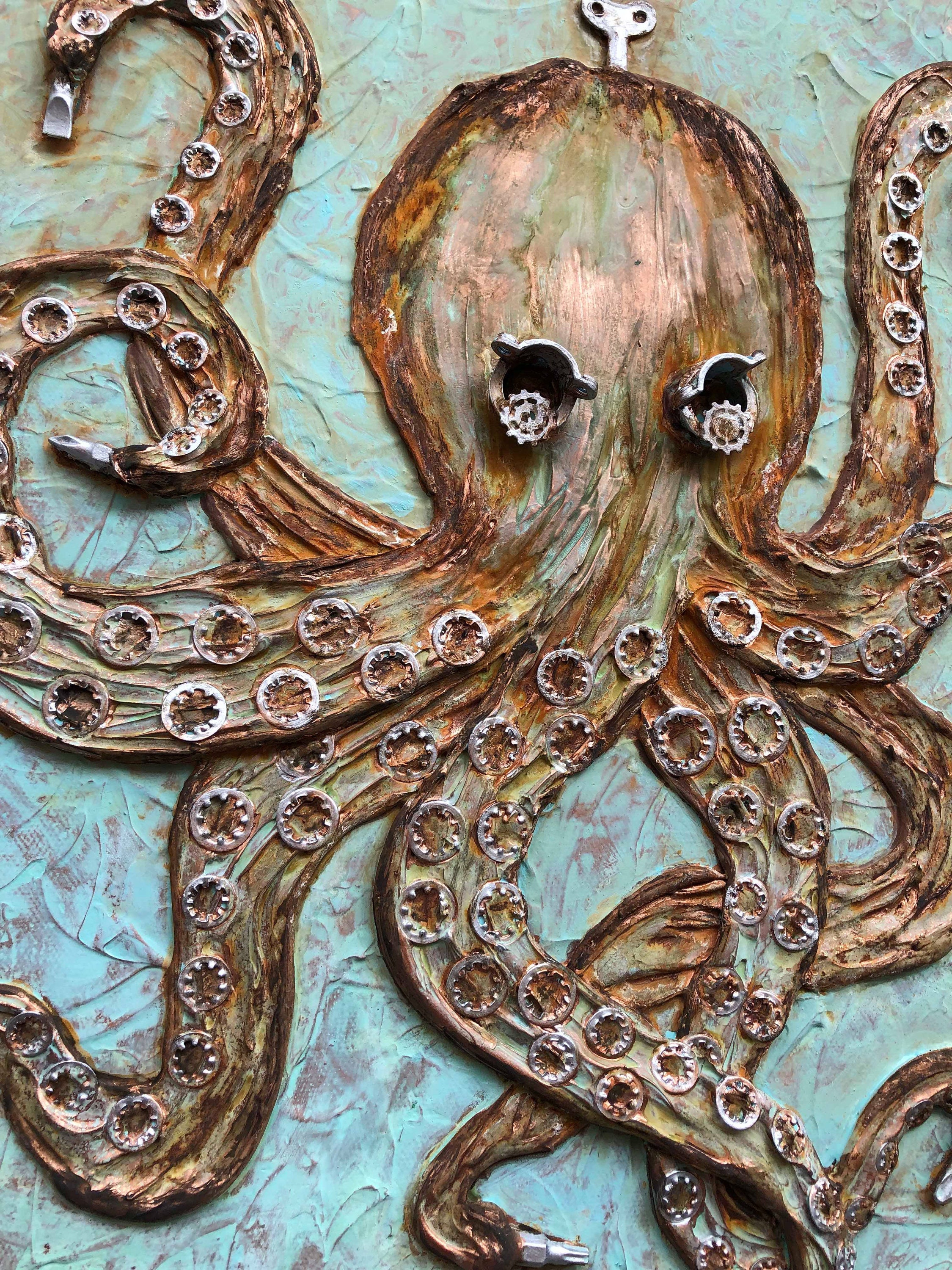Realistic Octopus Painting