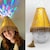 Question Mark Lampshade Hat With LED Party Lights Gold Oriental Lamp ...