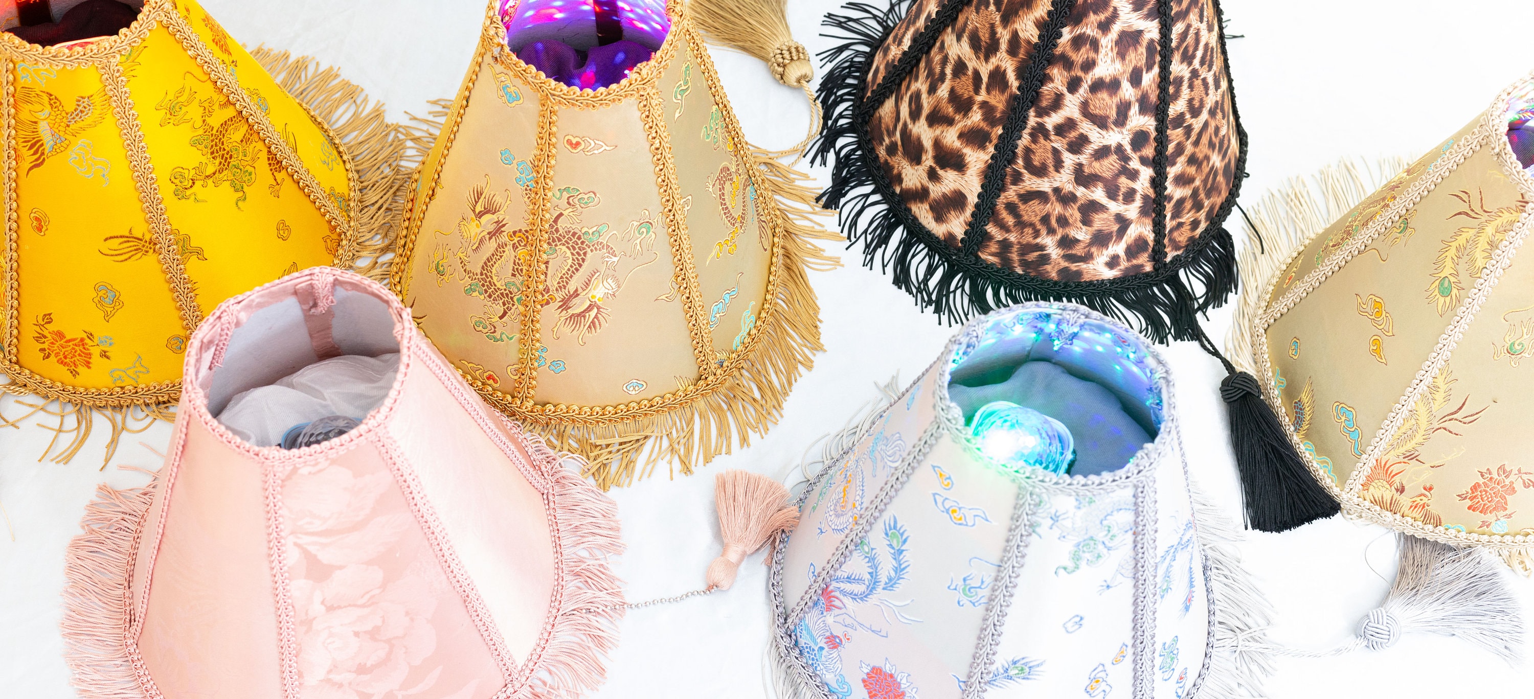 CUSTOM Lampshade Hat With LED Party Lights - Unique Light up Lamp Hat ...