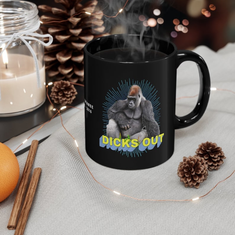 Dicks Out for Harambe Mug Gorilla Meme Coffee Mug Funny | Etsy