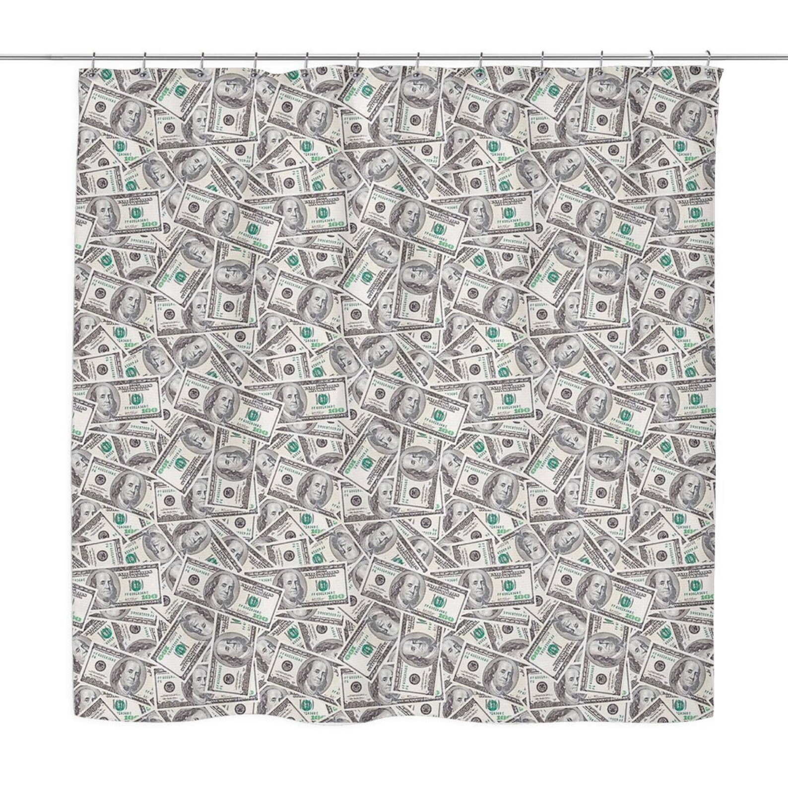 Money Shower Curtain | Funny Meme Bath Curtains, Funny Dorm Bathroom ...
