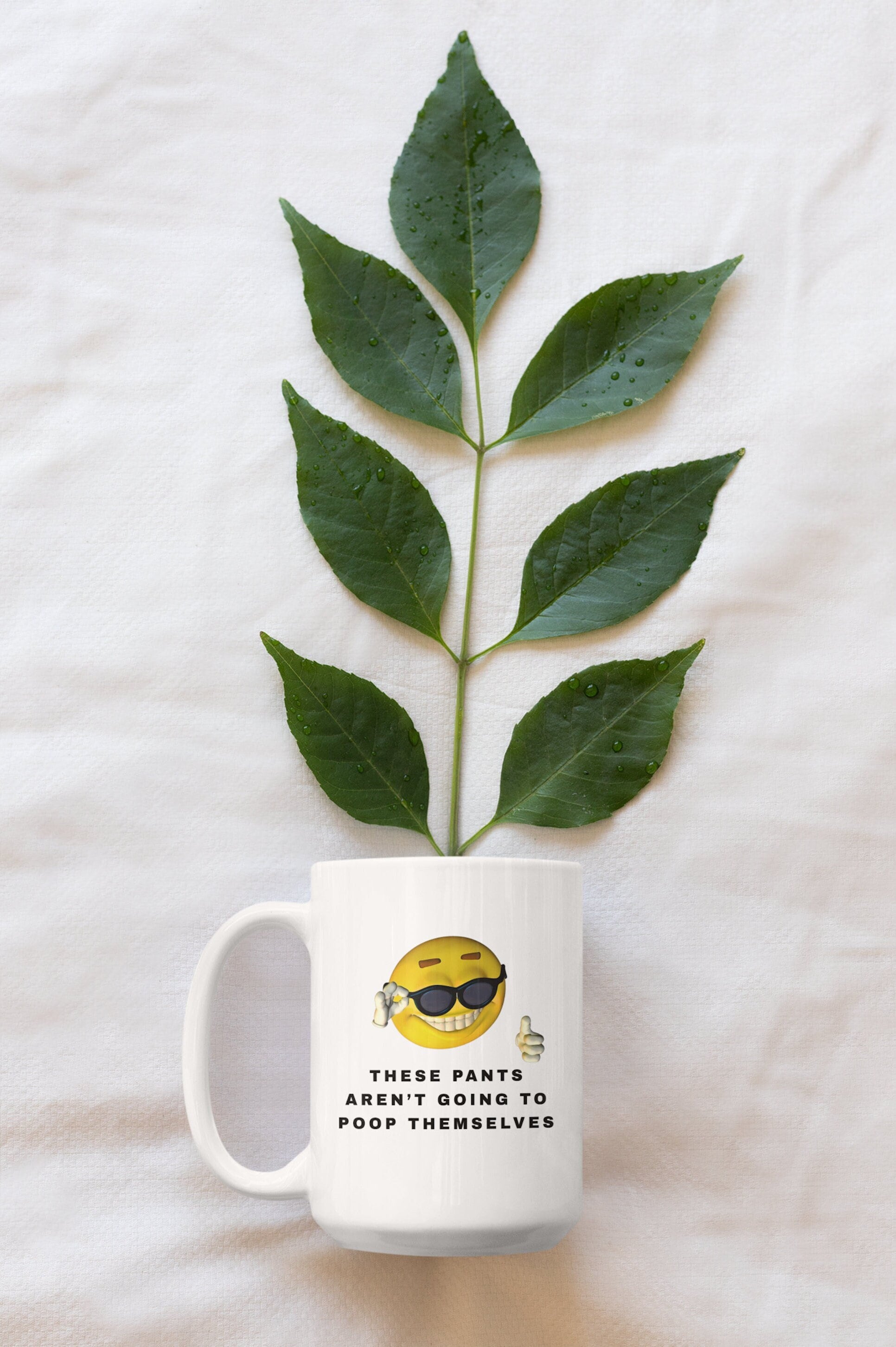These Pants Aren't Going to Poop Themselves 15oz Mug - Dank Meme Coffee ...