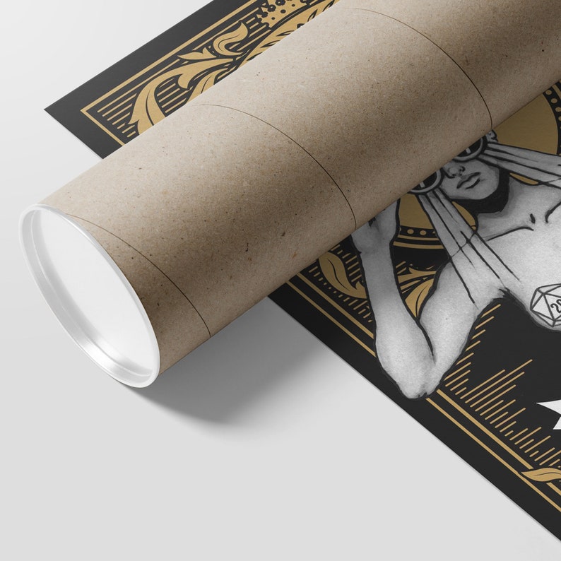 Nat 20 Dnd Poster Handmade D20 Art Print Dungeons and - Etsy