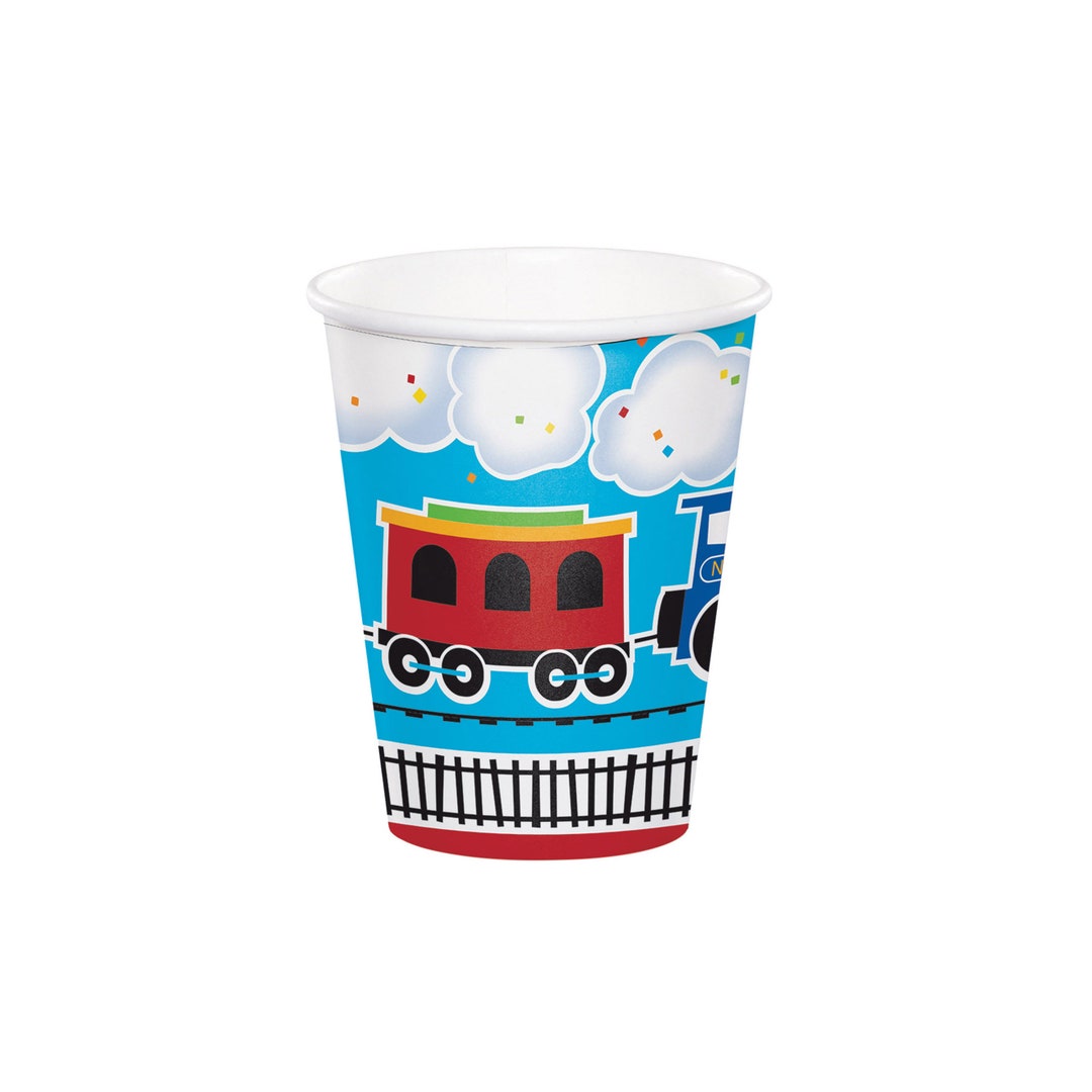 Train Paper Cups - Etsy