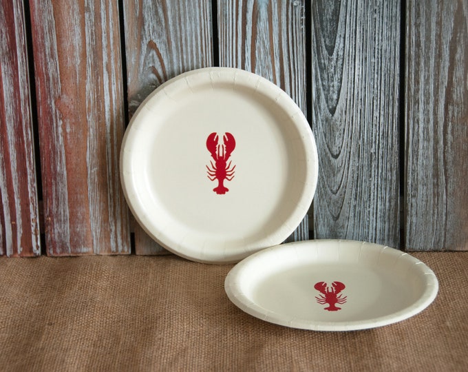 Lobster, Red Ceramic Lobster Serving Plate, Platter by Jessica Howard ...