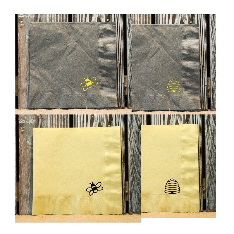 Bee Napkins - Etsy