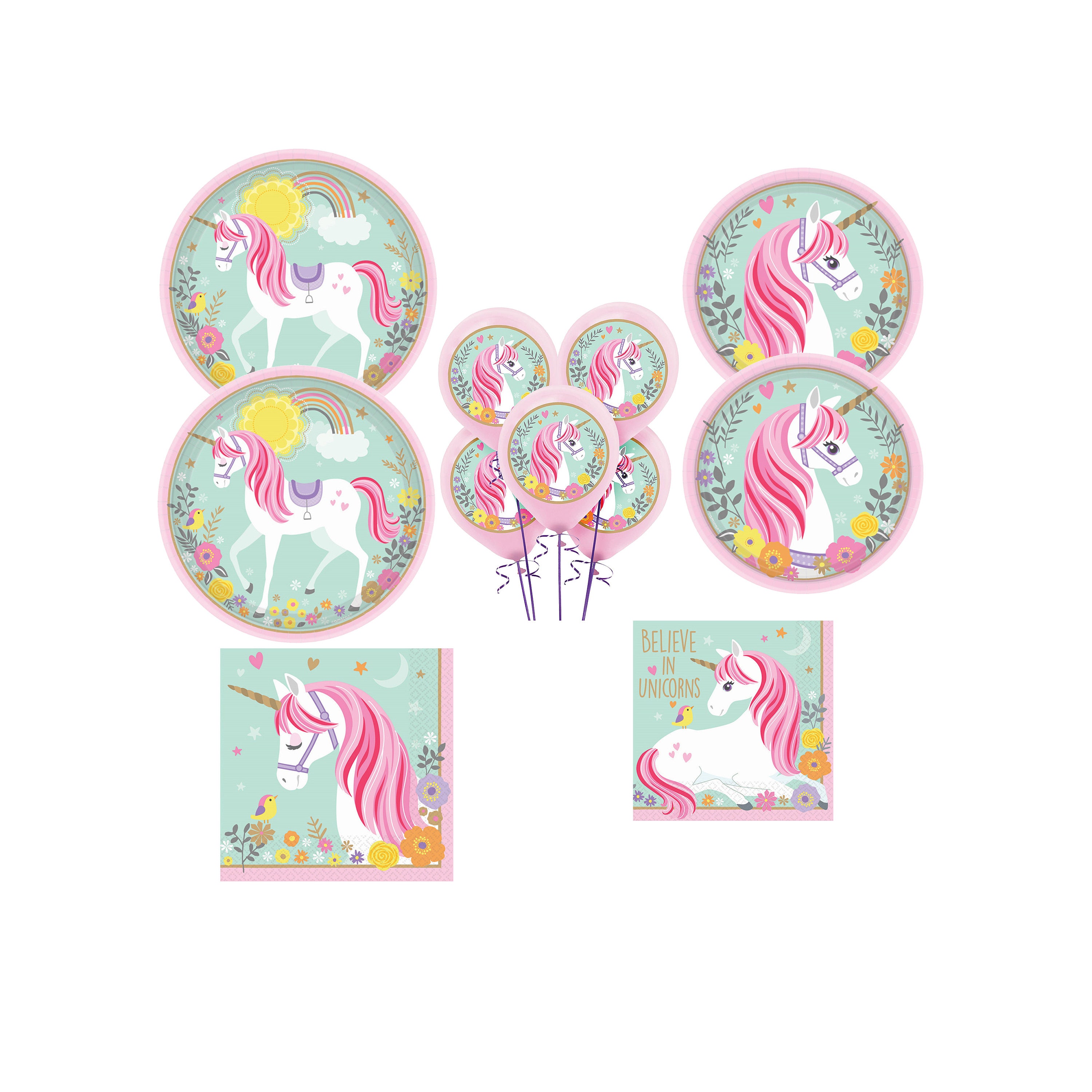 16 Guest Magical Unicorn Party Pack | Etsy