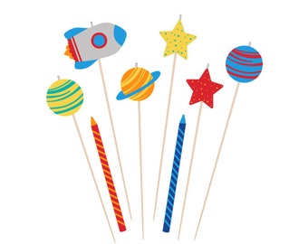 Space Party Candles Space Party Candles Outer Space Candles - Etsy