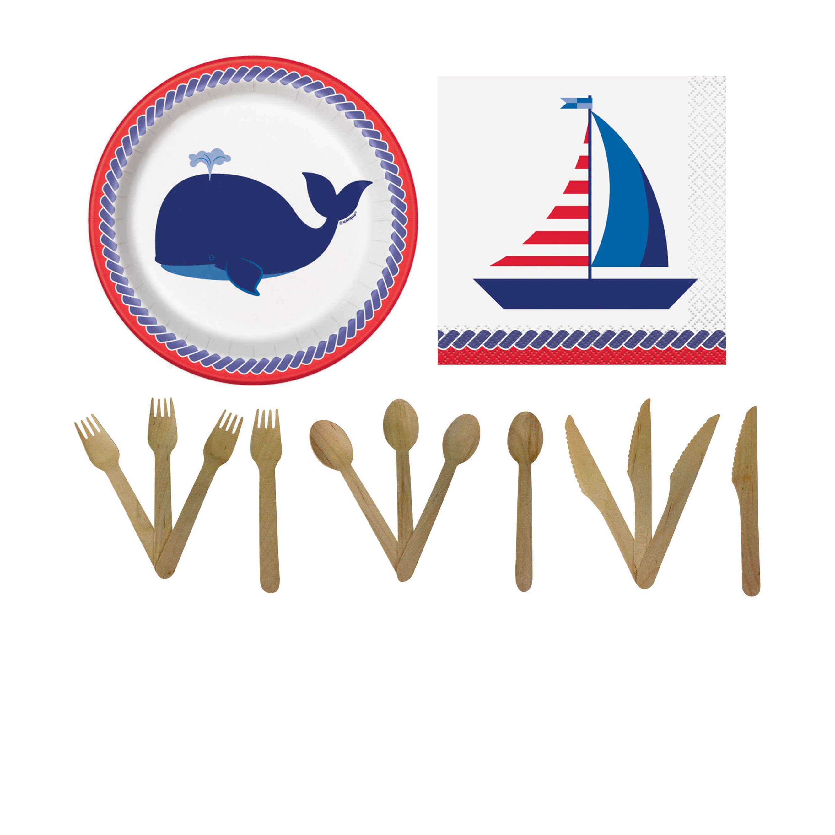 8 Guest Nautical Party Pack - Etsy