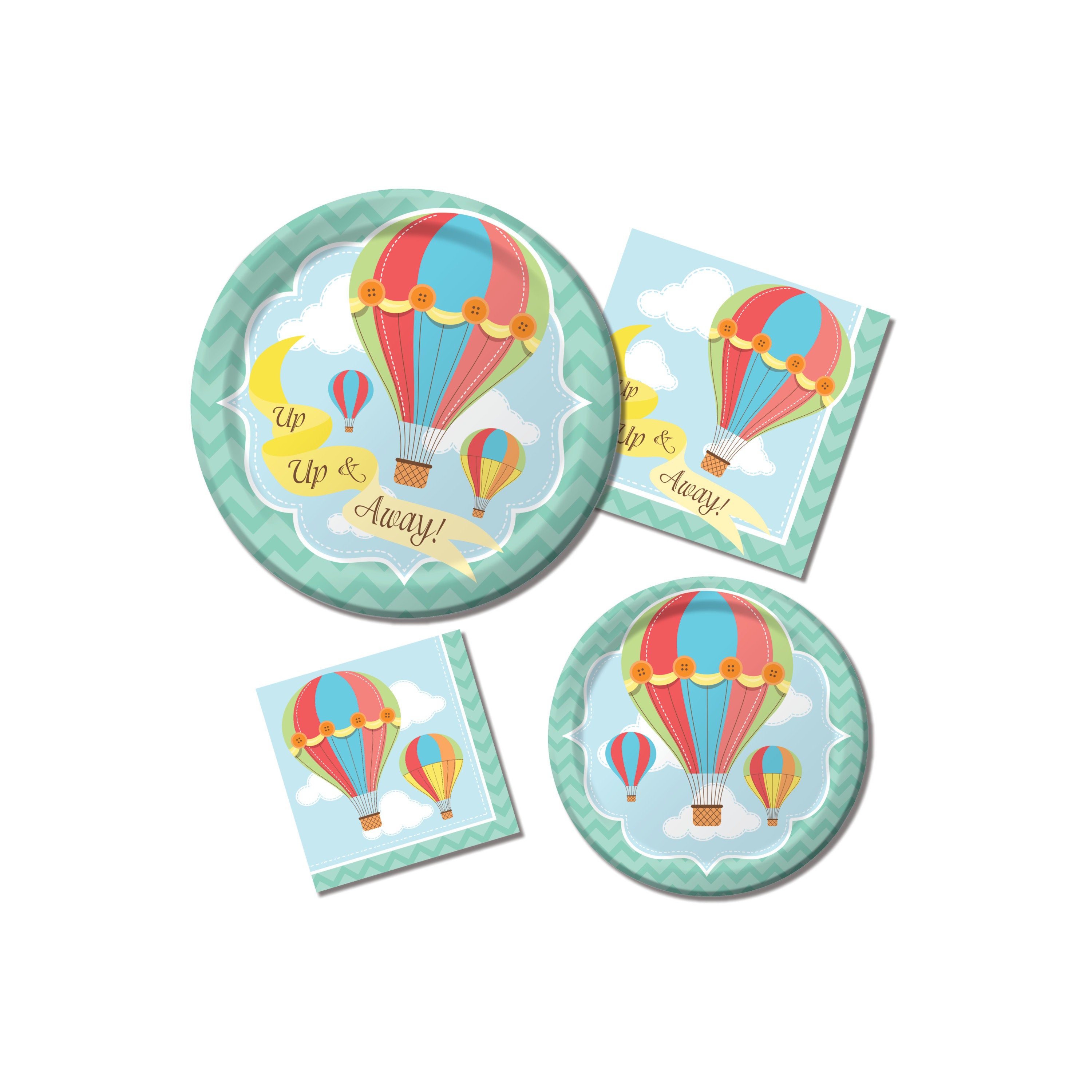 Hot Air Balloon Lunch Plates - Etsy