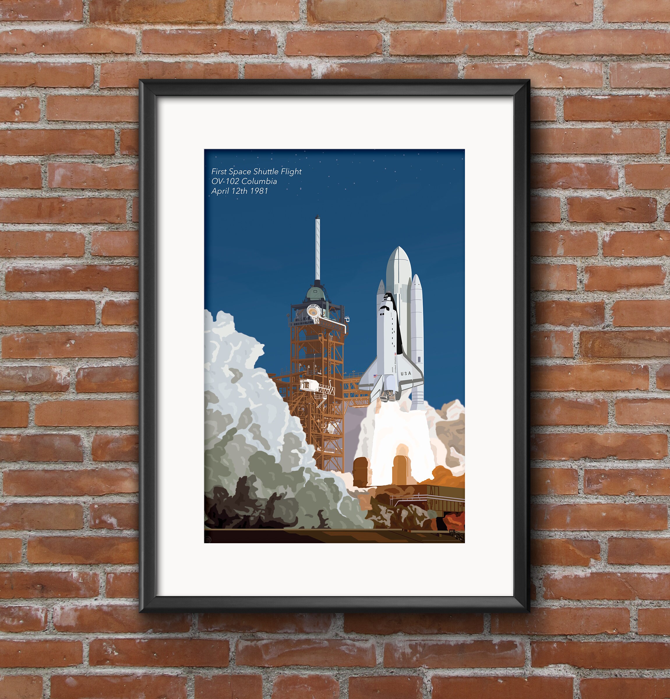 Columbia OV-102: First Space Shuttle Launch - Etsy UK