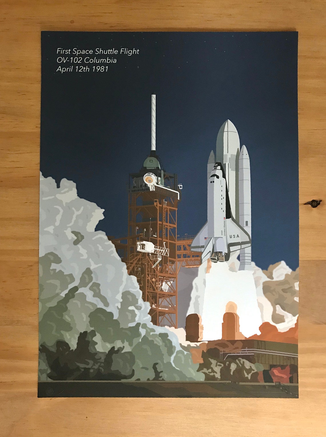 Columbia OV-102: First Space Shuttle Launch - Etsy UK