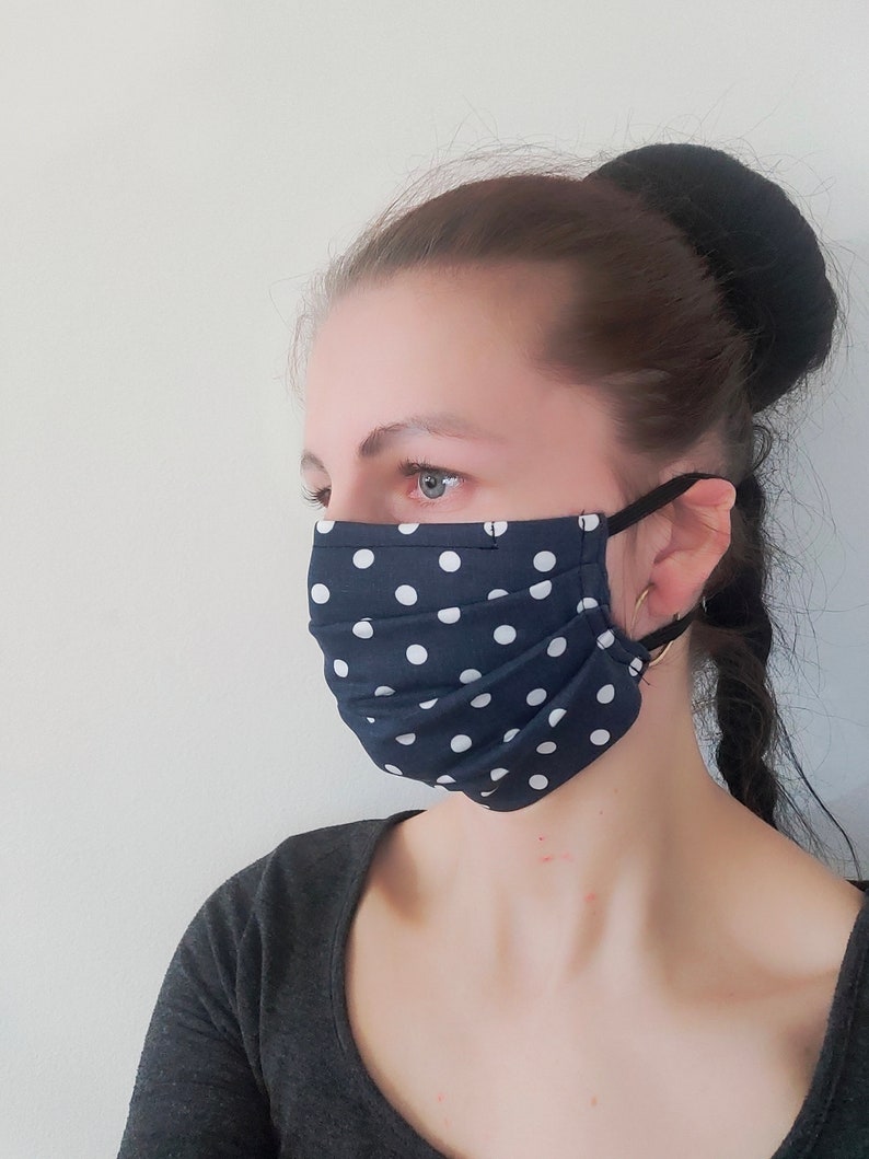 Face mask Eco Friendly Face Mask 100% cotton Adjustable Nose | Etsy