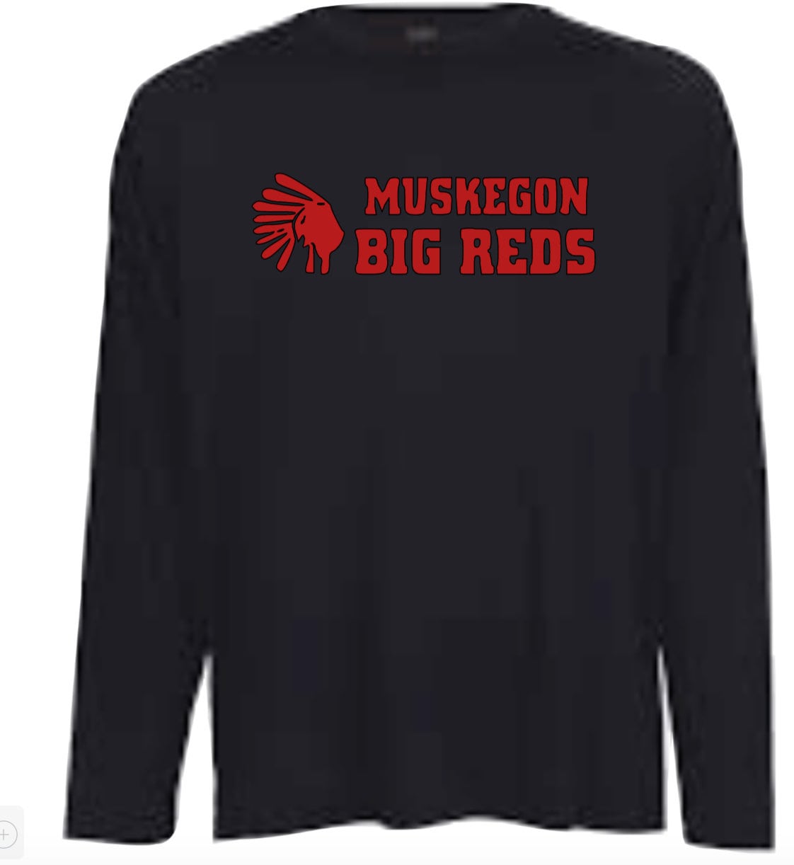 SHORT SLEEVE Minimalist Muskegon Big Reds, SHORT Sleeve T-shirt, High ...