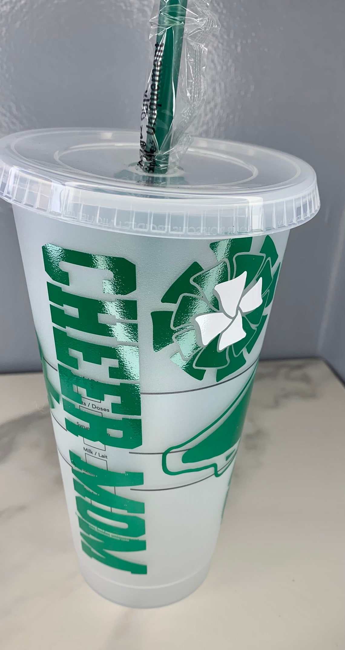Reeths-puffer Cheer Starbucks Cup Personalized, Custom Starbucks Cold ...