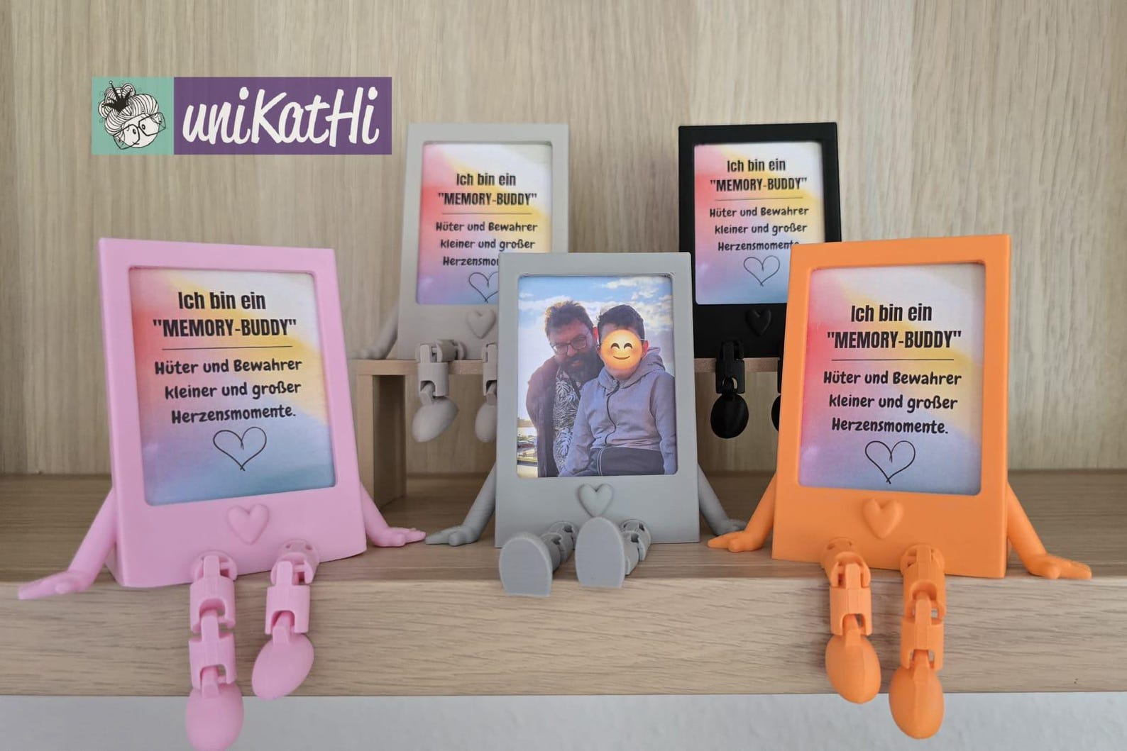 3D Printed Picture Frame "memory Buddy" STL, 3mf, Father's Day, Home ...