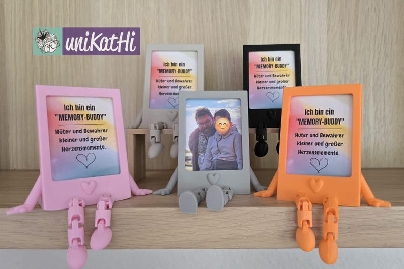 3D Printed Picture Frame "memory Buddy" STL, 3mf, Father's Day, Home ...
