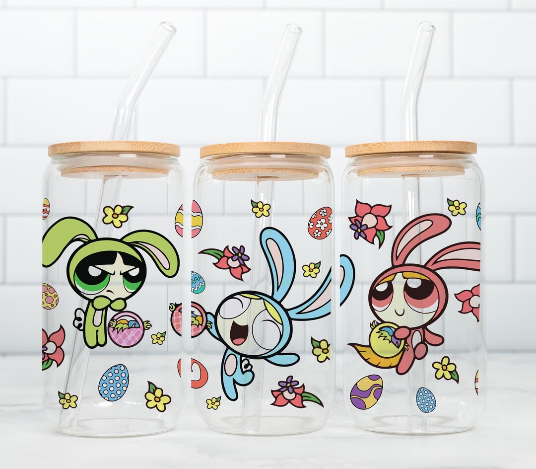 16oz Libbey Glass Powerpuff Girls Easter - Etsy