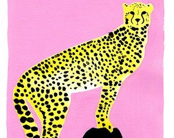 Cheetah room decor | Etsy