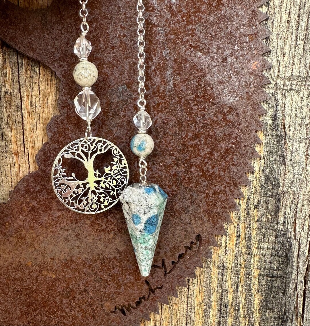 K2 Jasper Pendulum With Tree of Life Focal. Handmade. Unique. One of a ...